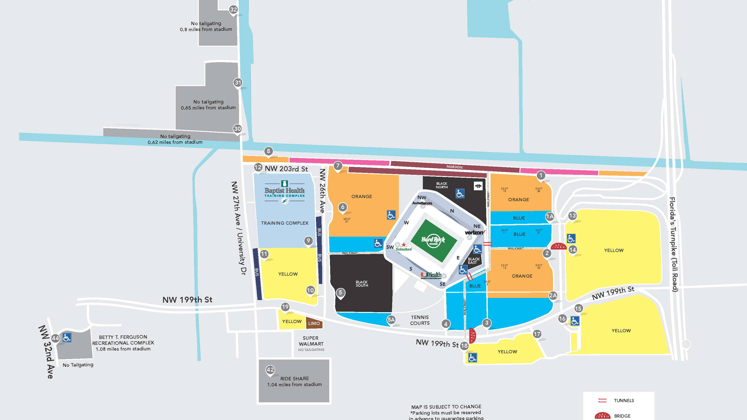 How tailgating works for home games : r/miamidolphins